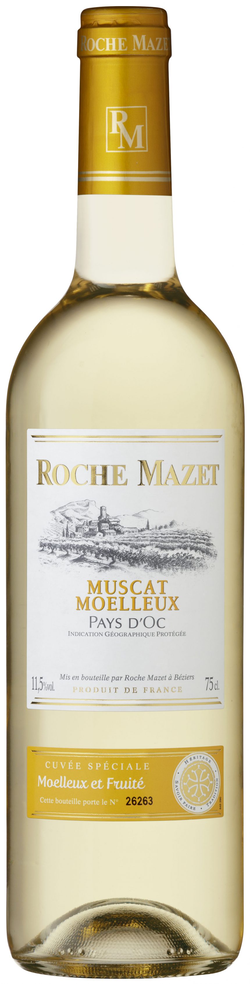 ROCHE MAZET – MUSCAT MOELLEUX – La Cle Des Chateaux